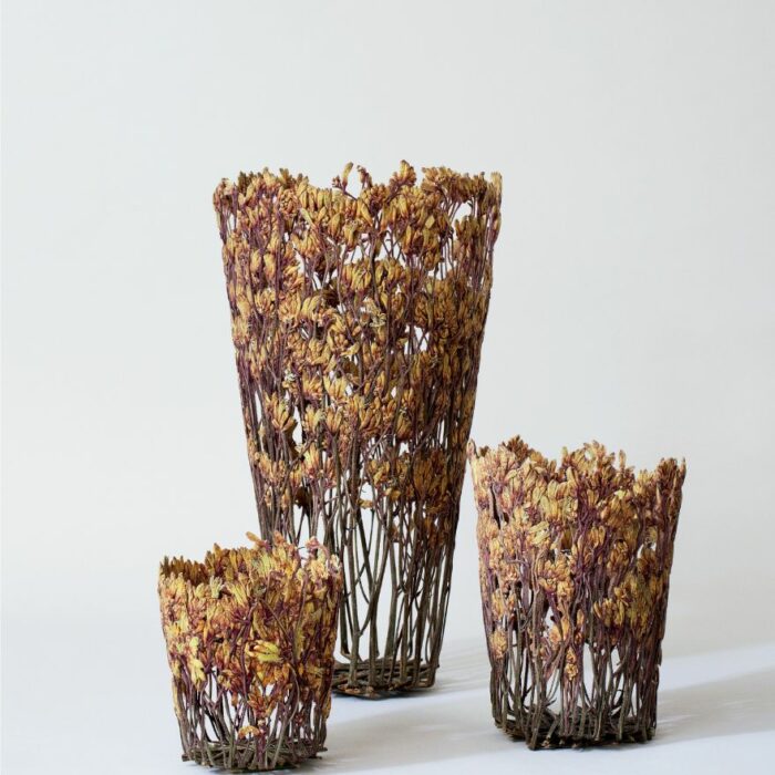 Artist Creates Beautiful Flower Vases Using Dried And Pressed Flowers ...