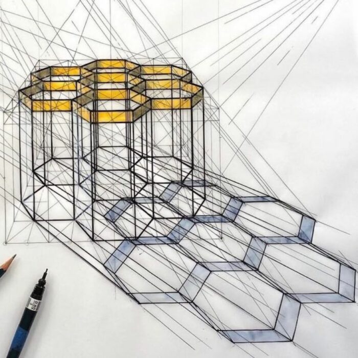10 Mind-Blowing Punctilious Drawings Created With Geometric Patterns By ...