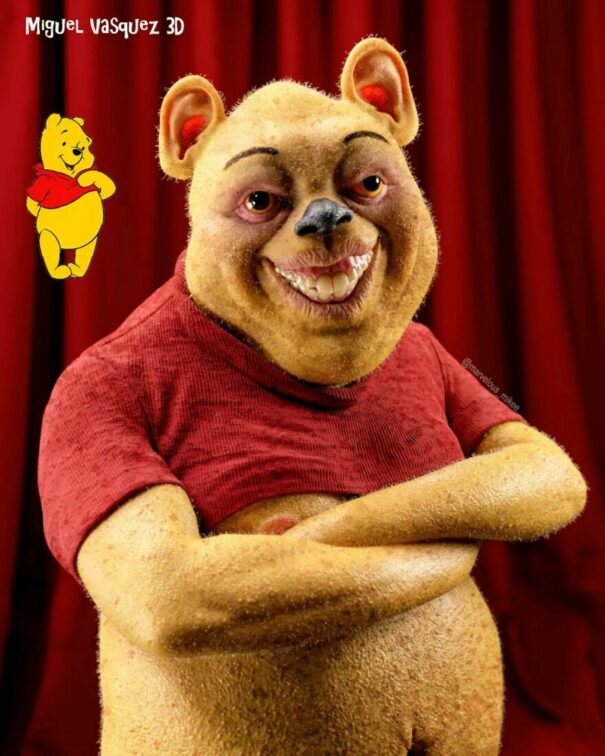 20 Popular Cartoon Characters Given A Disturbing Makeover By This ...