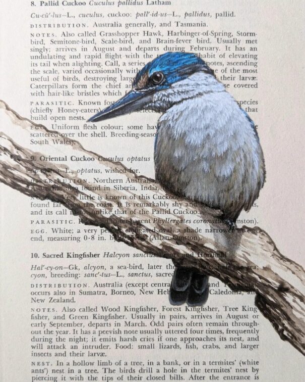 Artist Uses Pages Of Vintage Books As His Canvas To Paint Magnificent ...
