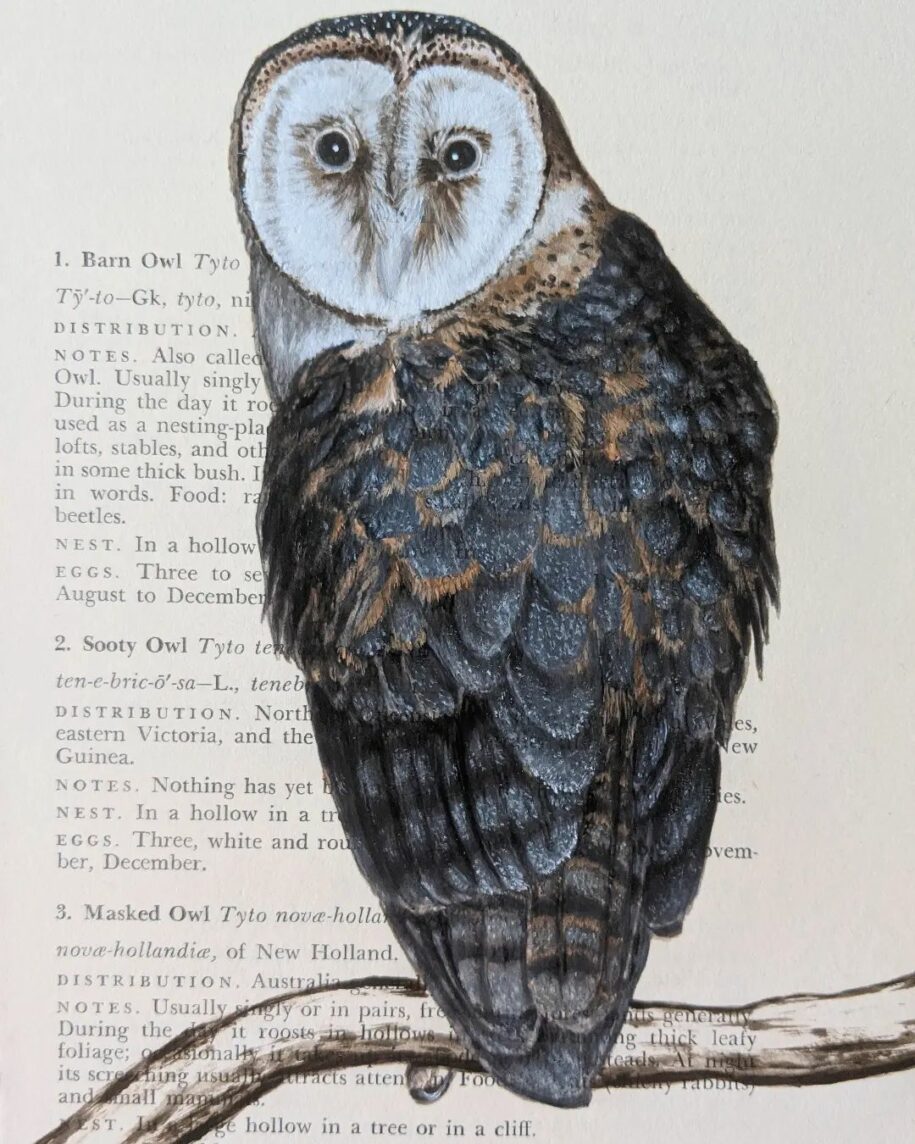 Artist Uses Pages Of Vintage Books As His Canvas To Paint Magnificent ...