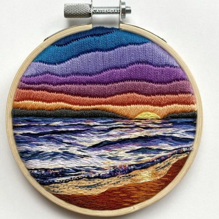 Stunning Impressionistic Embroidered Works, Created By Cassandra Dias ...