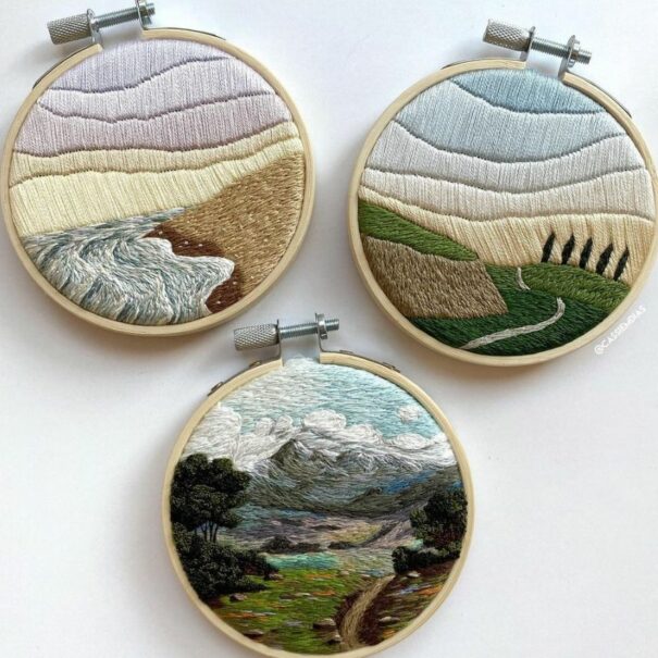 Stunning Impressionistic Embroidered Works, Created By Cassandra Dias ...