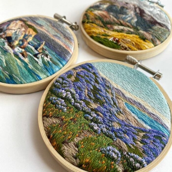Stunning Impressionistic Embroidered Works, Created By Cassandra Dias ...