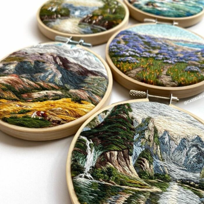Stunning Impressionistic Embroidered Works, Created By Cassandra Dias ...