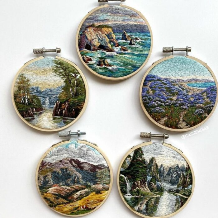 Stunning Impressionistic Embroidered Works, Created By Cassandra Dias ...
