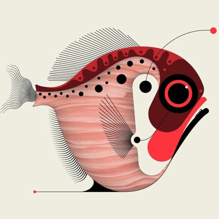 Artist Creates Brilliant Illustrations Using Minimal Undulating Lines ...