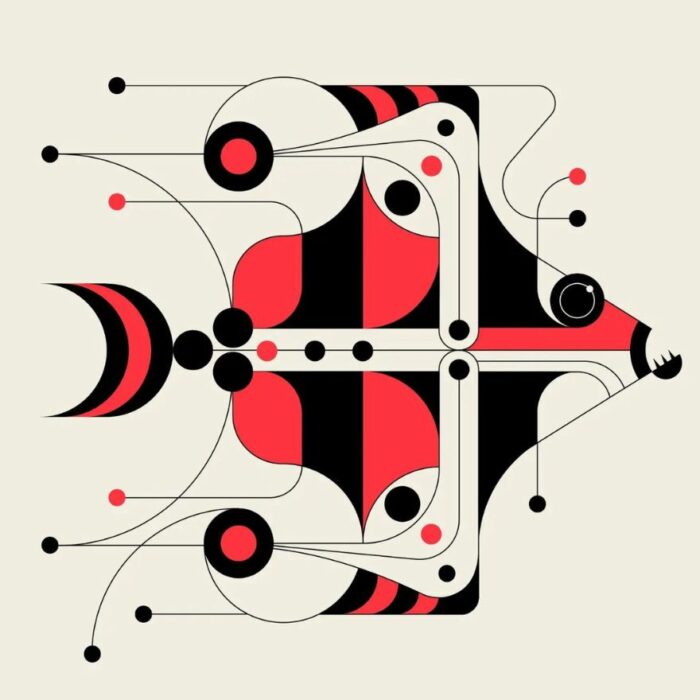 Artist Creates Brilliant Illustrations Using Minimal Undulating Lines ...