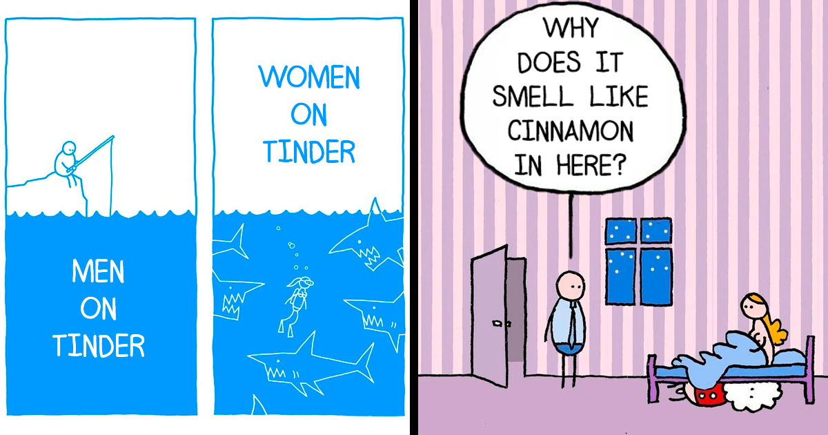 20 Times This Artist Created Minimal Comics With Dark Humor (New Pics ...