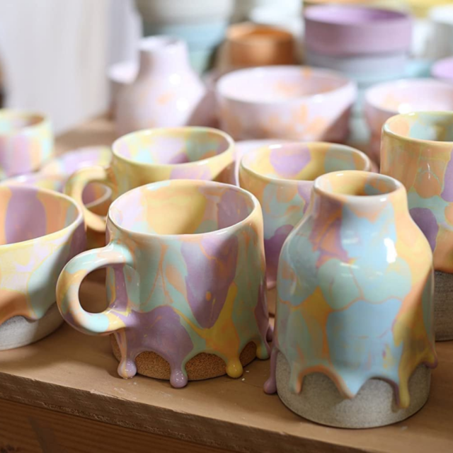 Artist Creates Beautiful Ceramic "Drippy Pots" With Vibrant Colors And ...