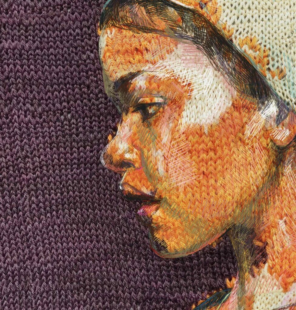 Artist Combines Knitting And Digital Painting To Create Mesmerizing ...