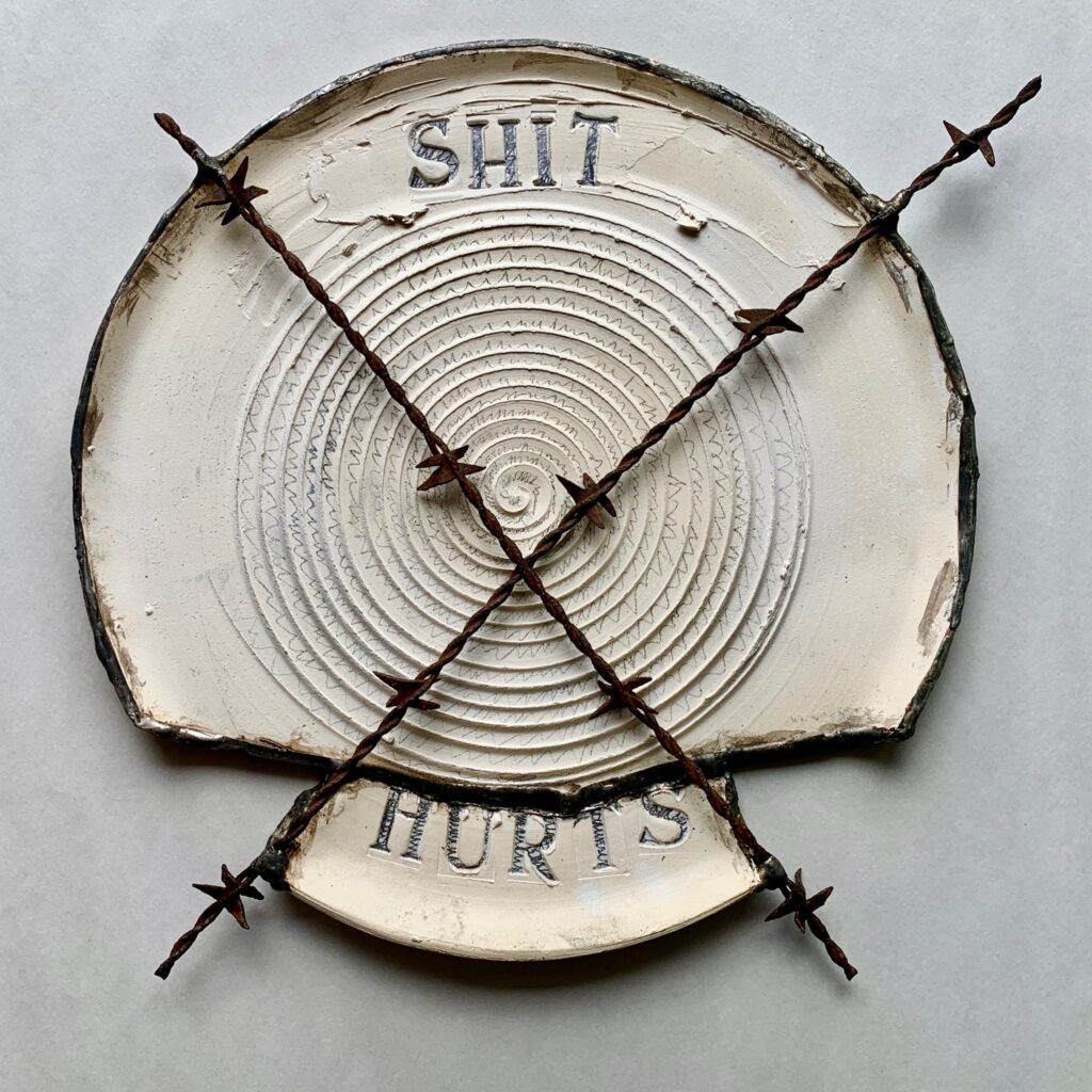 This Artist Mends Shattered Vessels By Using Rusted Wires and Scissors ...