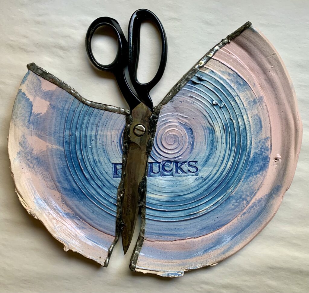 This Artist Mends Shattered Vessels By Using Rusted Wires and Scissors ...