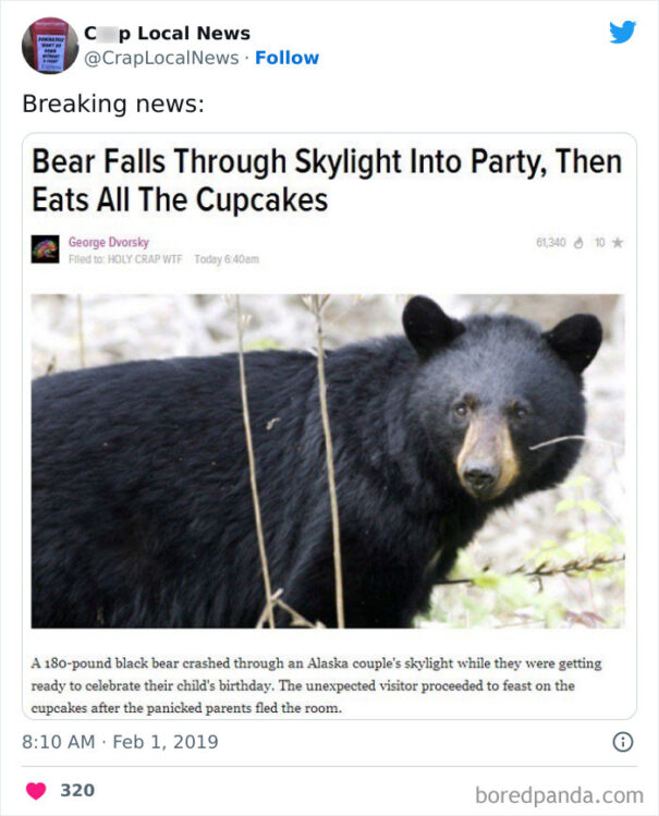 This Twitter Account Posts The Internet’s “Craziest Headlines”, And ...