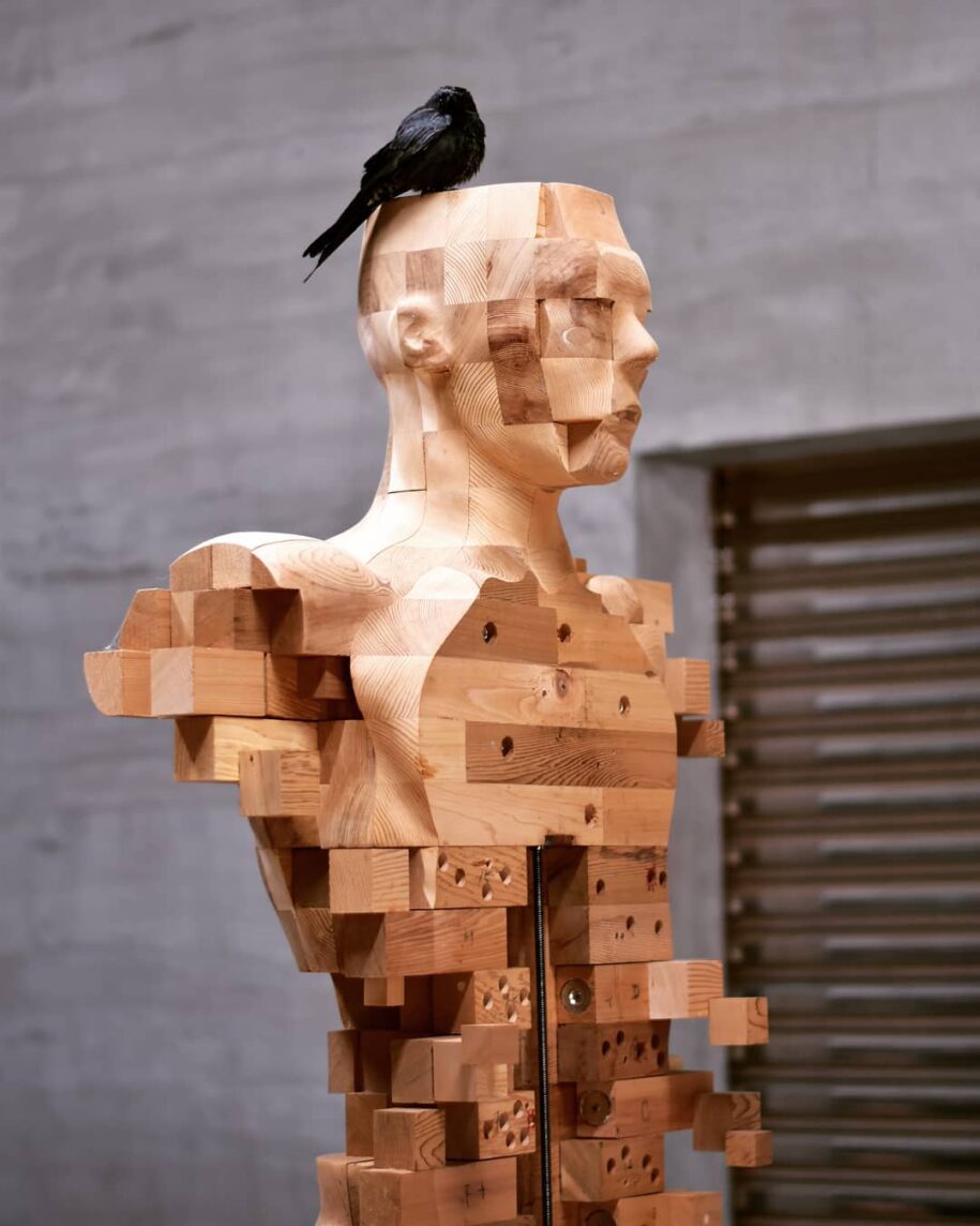 10 Beautiful Pixelated Sculptures Made With Wood, Created By Han Hsu ...