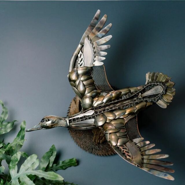 This Artist Creates Brilliant Scrap Metal Sculptures Showing A Variety ...