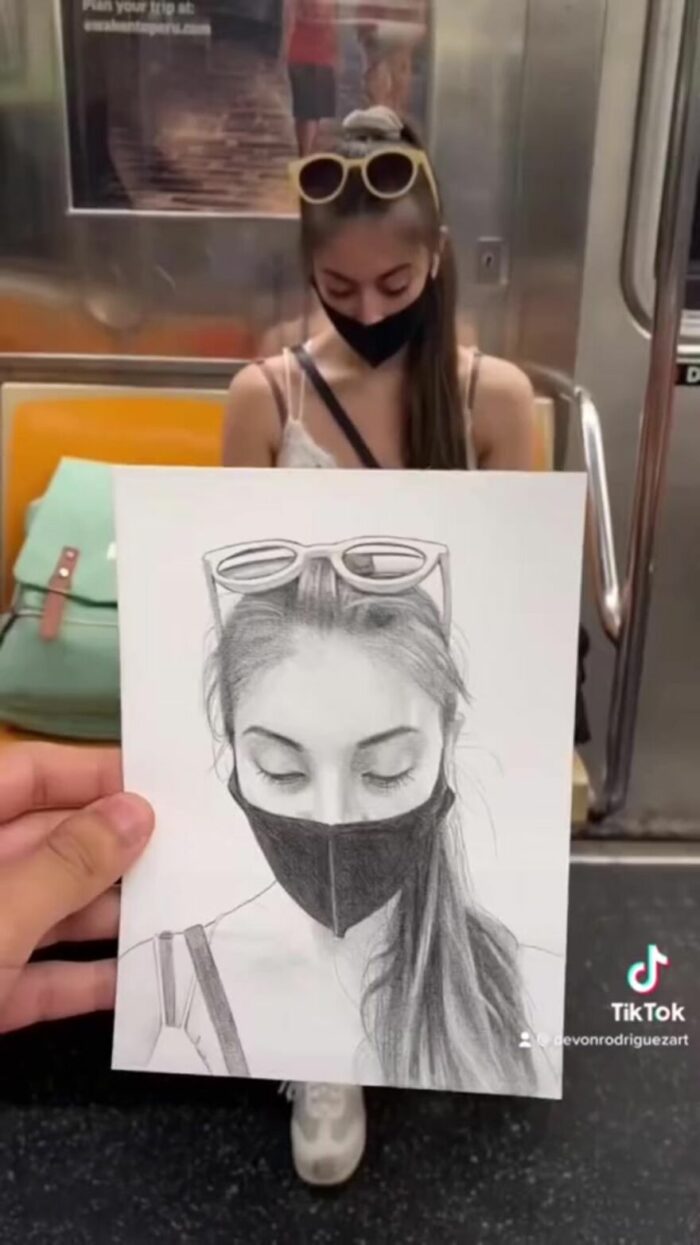 This New Yorker Sketches Portraits Of Strangers On The Subway (20 Pics ...