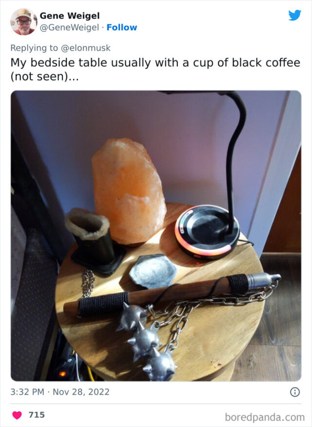 20 Memes Roasting Elon Musk And His Bizarre Bedside Table | DeMilked