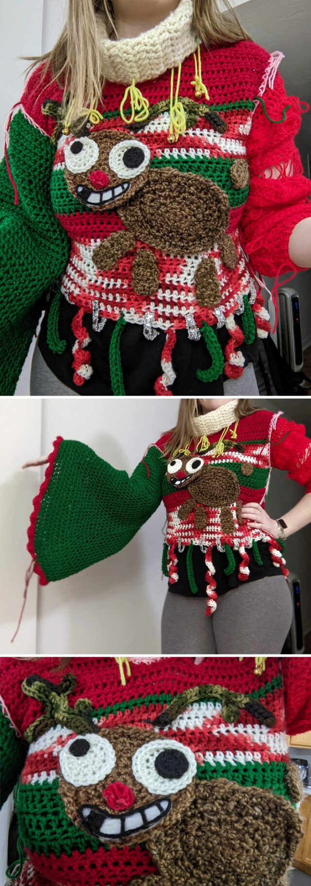20 Christmas Sweaters That Are Hilariously Ugly | DeMilked