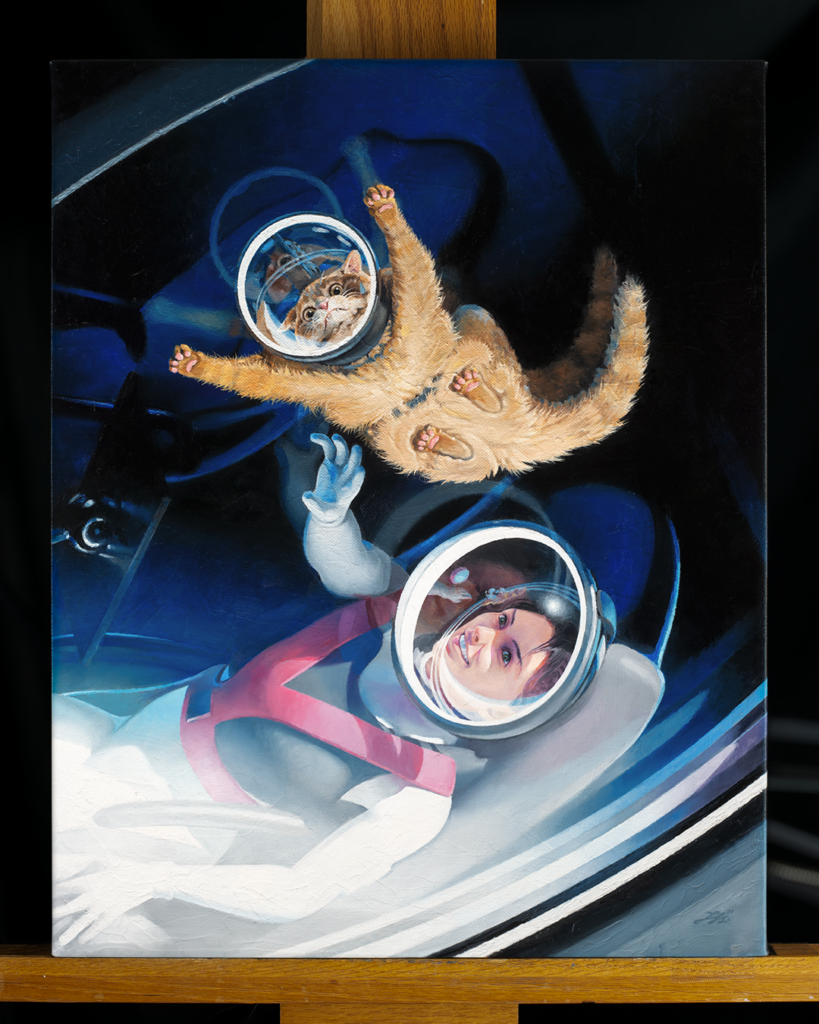 "Flight Of The Floof": 6 Wonderful Oil Paintings By Luke Dangler | DeMilked