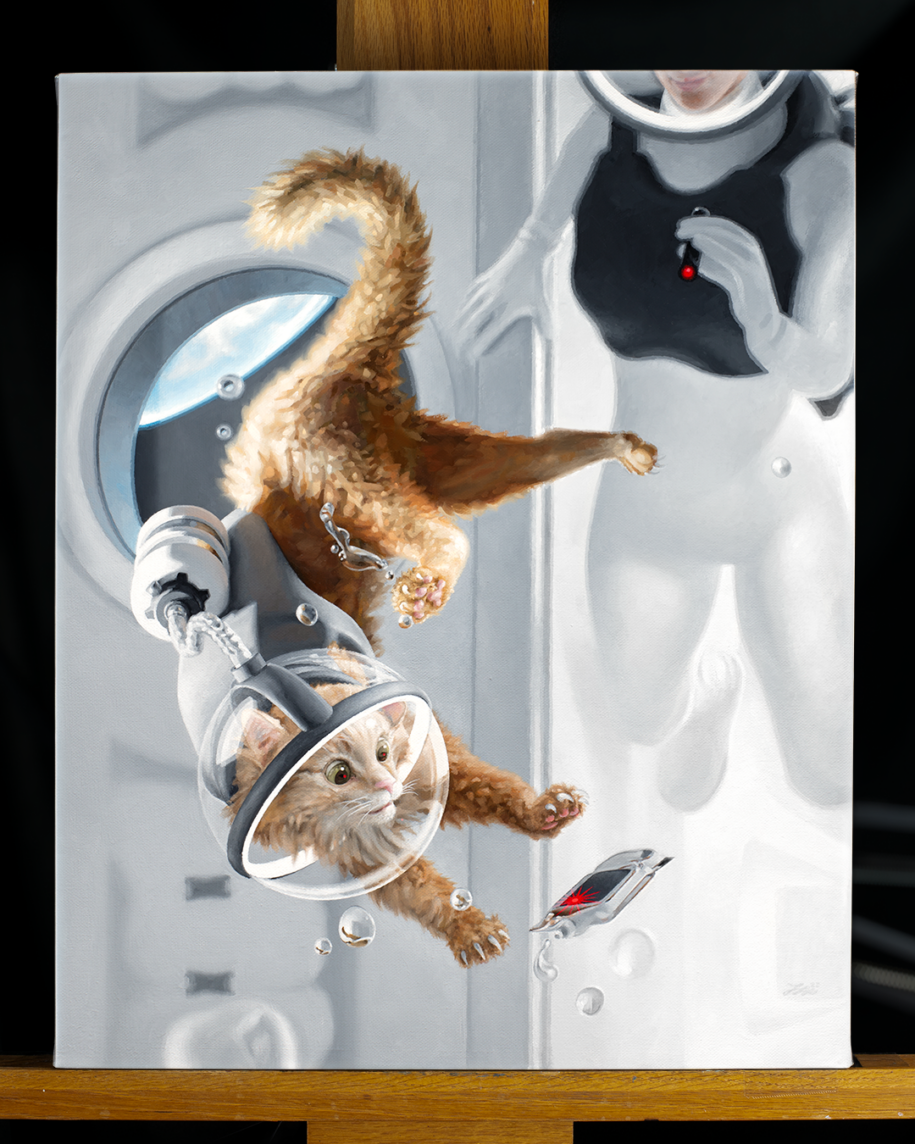 "Flight Of The Floof": 6 Wonderful Oil Paintings By Luke Dangler | DeMilked