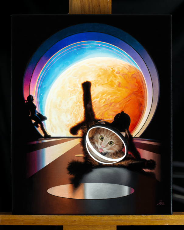 "Flight Of The Floof": 6 Wonderful Oil Paintings By Luke Dangler | DeMilked