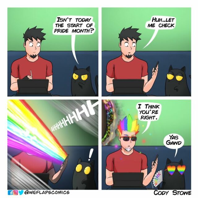 Artist Illustrates His Life With A Cat (20 Comics) | DeMilked