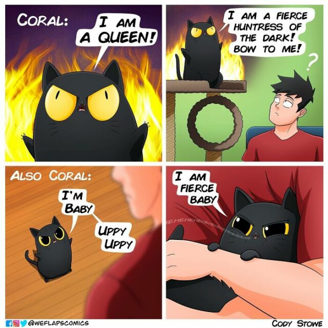 Artist Illustrates His Life With A Cat (20 Comics) | DeMilked