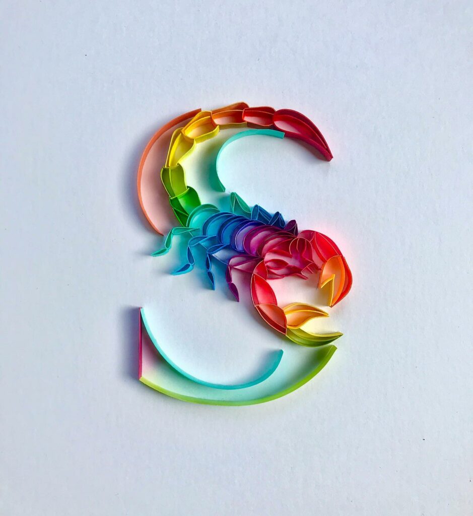 Indian Artist Creates Mind-Blowing Quilled Typography With Colorful ...