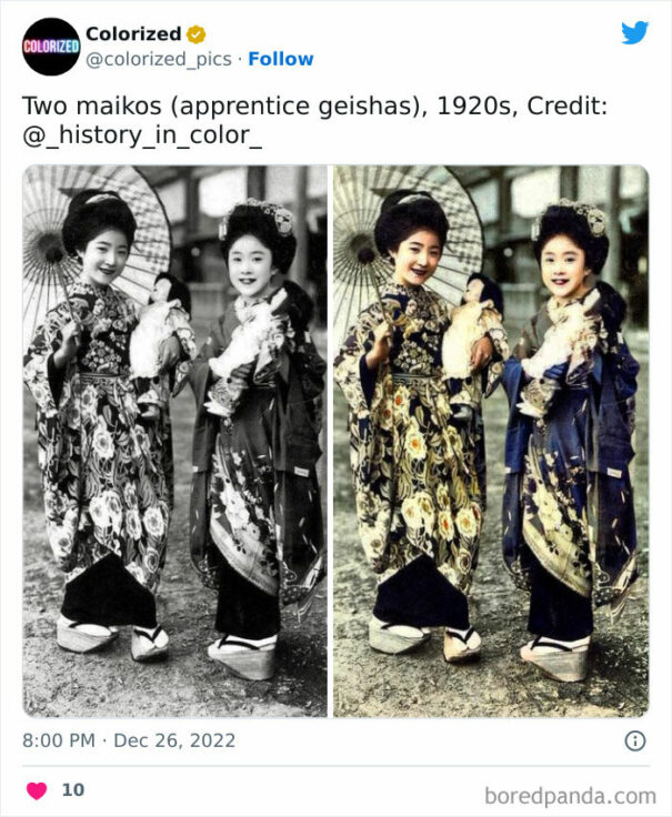 20 Colorized Vintage Photos Of Ordinary Moments That Give A Lot Of ...