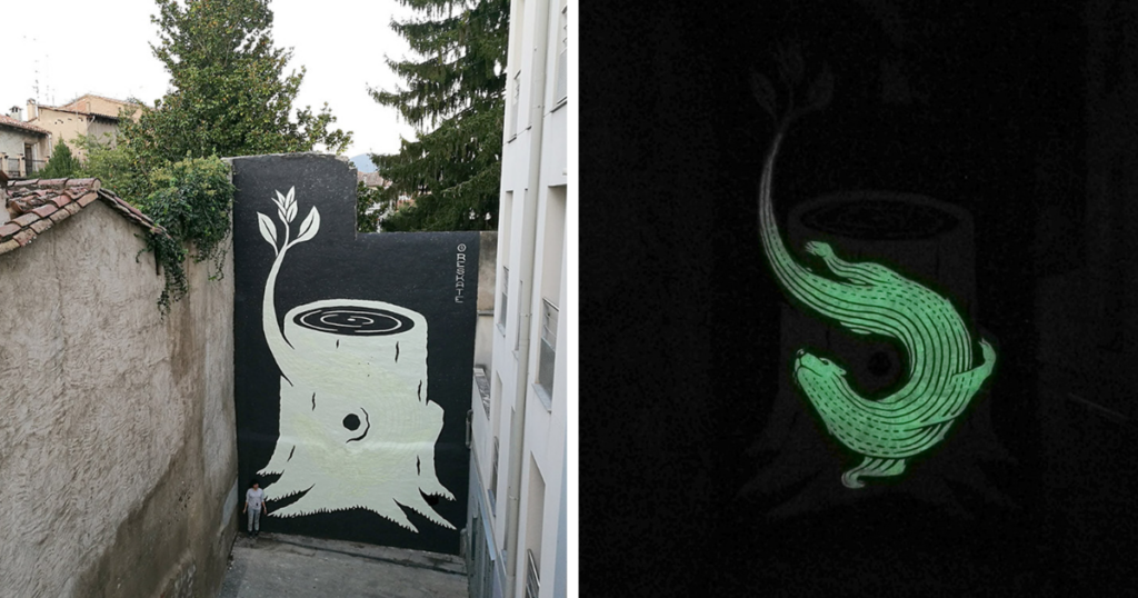 10 Creative And Unique Phosphorescent Street Art Created By This ...