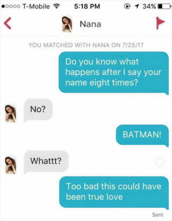 20 Tinder Screenshots That Will Have You Cackling In Mirth | DeMilked