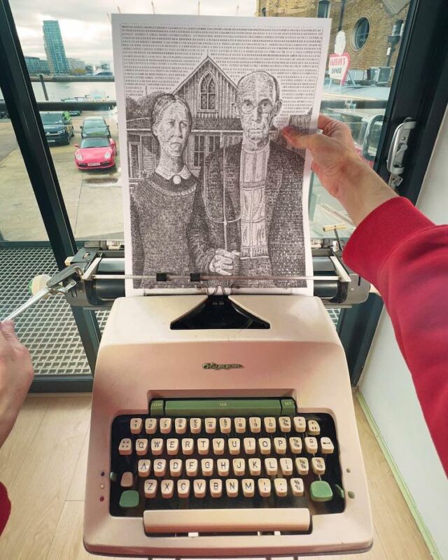 20 Artworks Created With A Typewriter By James Cook | DeMilked