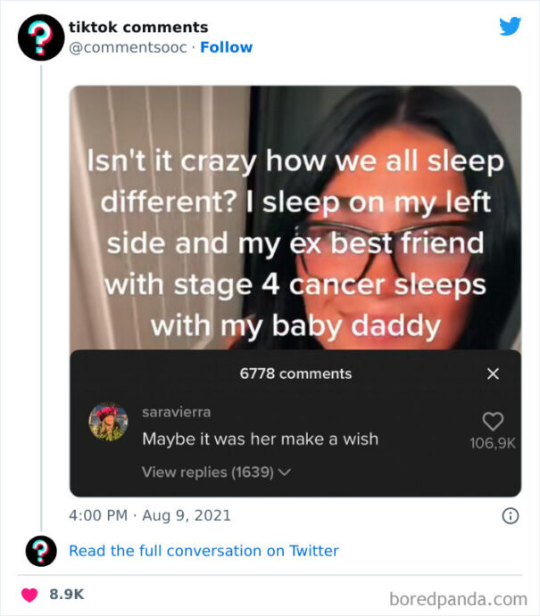30 Of The Funniest & Most Unhinged TikTok Comments Shared By A Dedicated Twitter Page | DeMilked