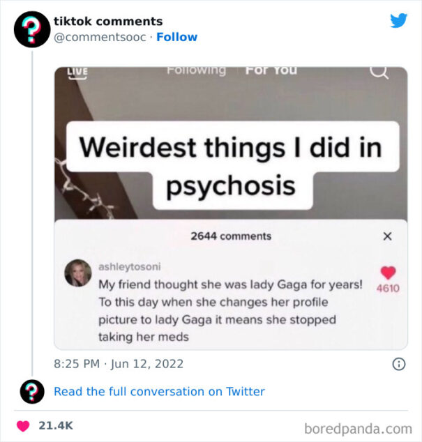 30 Of The Funniest & Most Unhinged TikTok Comments Shared By A ...