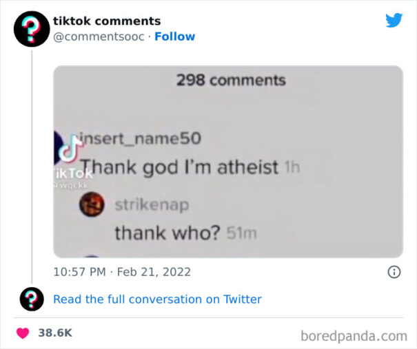30 Of The Funniest & Most Unhinged TikTok Comments Shared By A ...