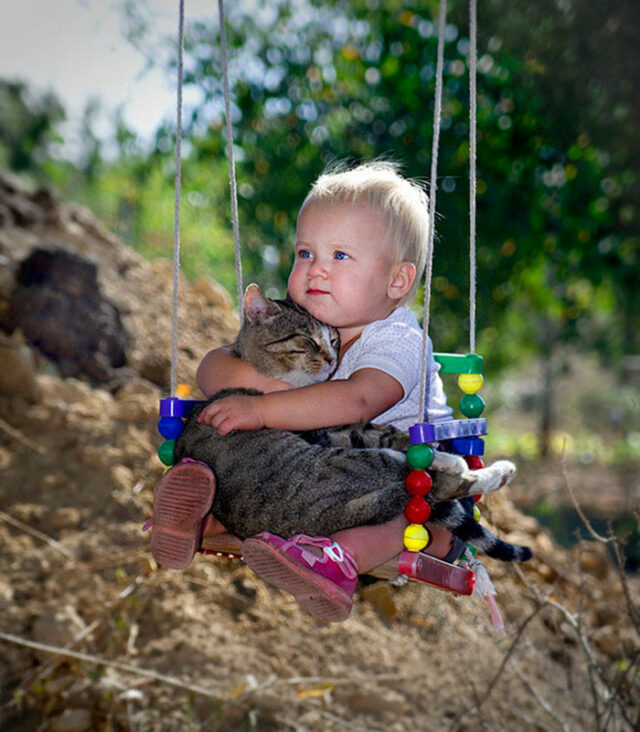 20 Pics Showing Beautiful Relationship Between Cats And Babies | DeMilked