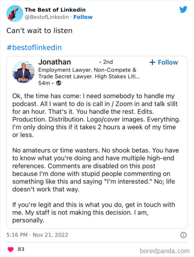 20 Embarrassing Posts By Wannabe ‘LinkedIn Influencers’ Shamed By This ...