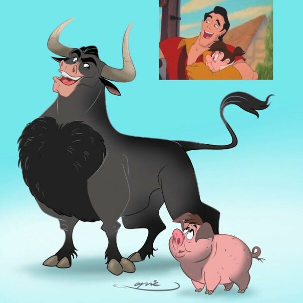 This Artist Turns Iconic Disney Characters Into Human Versions (20 Pics ...