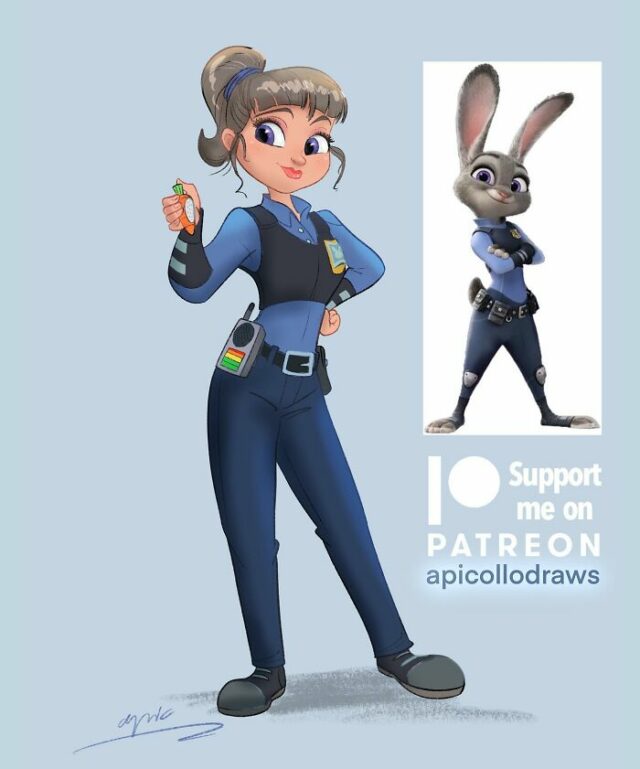 This Artist Turns Iconic Disney Characters Into Human Versions (20 Pics ...
