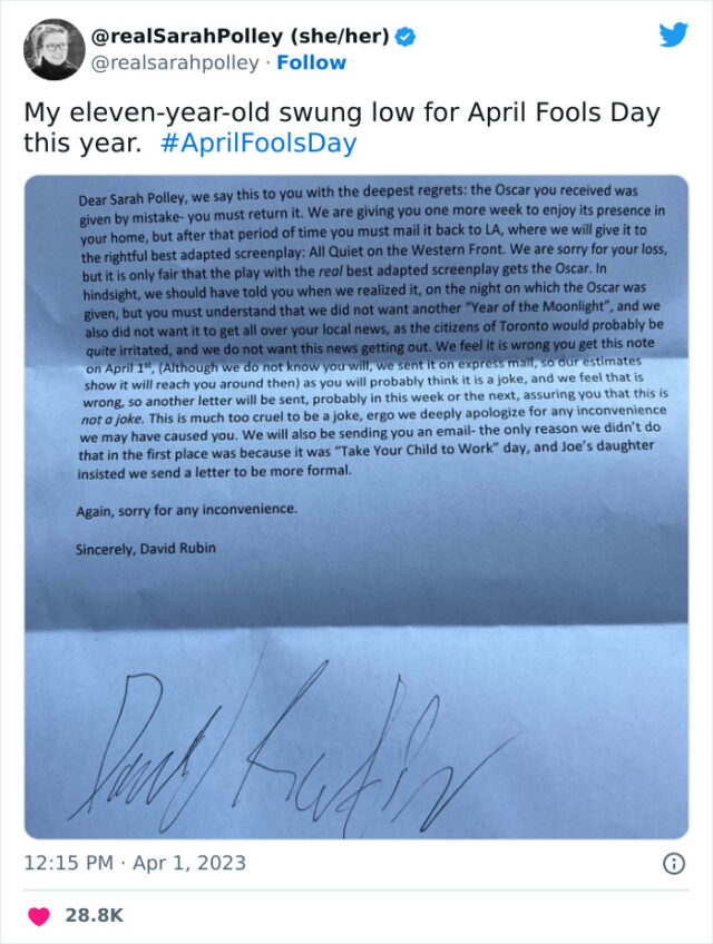 20 Of The Funniest April Fools' Jokes And Pranks From Famous People And ...