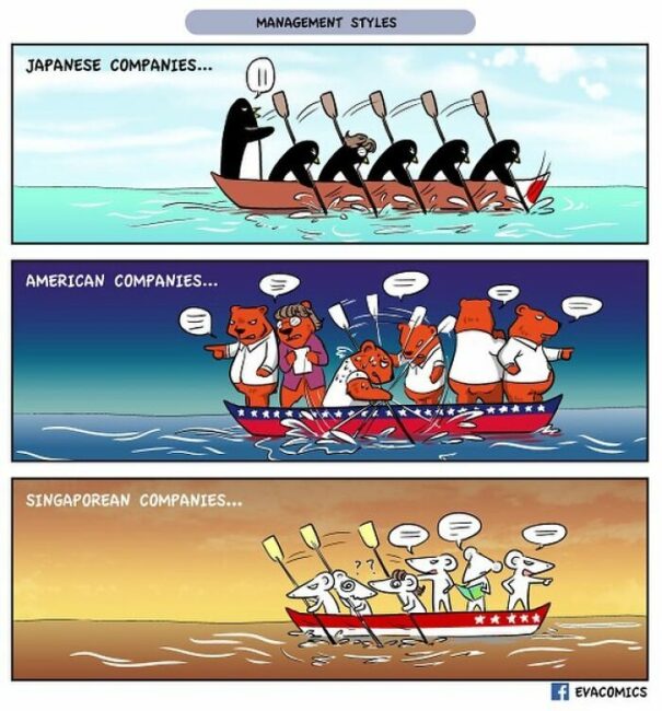 20 Comic Illustrations Depicting Cultural Differences Between Japan And ...