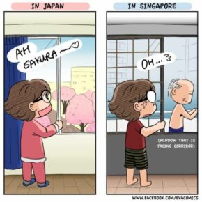 20 Comic Illustrations Depicting Cultural Differences Between Japan And ...