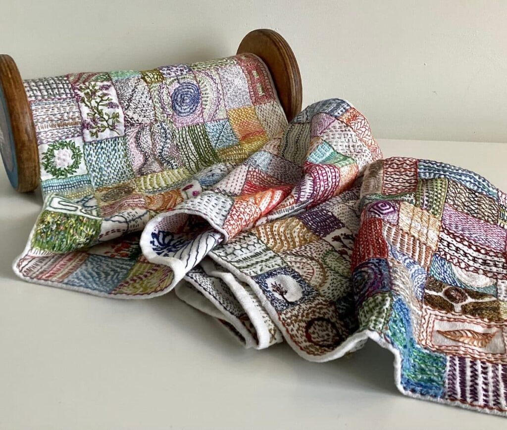 Textile Artist's Daily Reflections Emerge On A Year-Long Embroidered ...