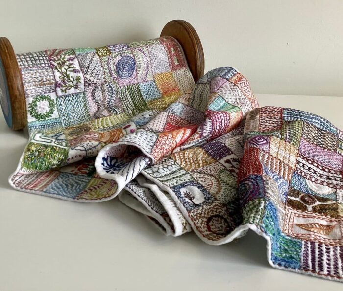 Textile Artist's Daily Reflections Emerge On A Year-Long Embroidered ...