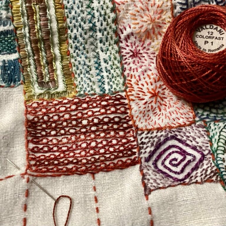 Textile Artist's Daily Reflections Emerge On A Year-Long Embroidered ...