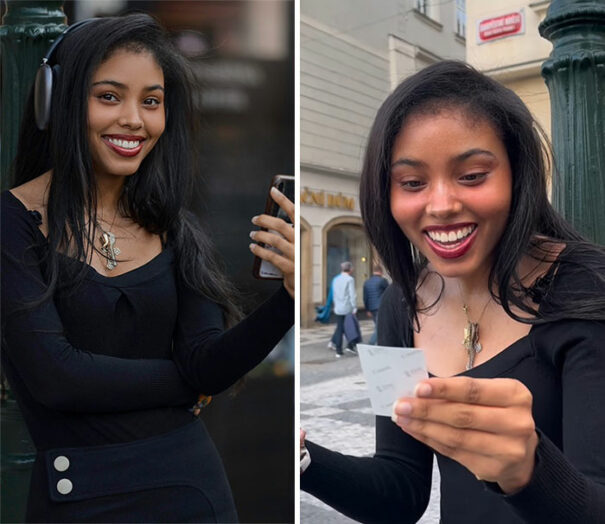 20 Wholesome Expressions Of People Looking At Their Own Pictures, As ...