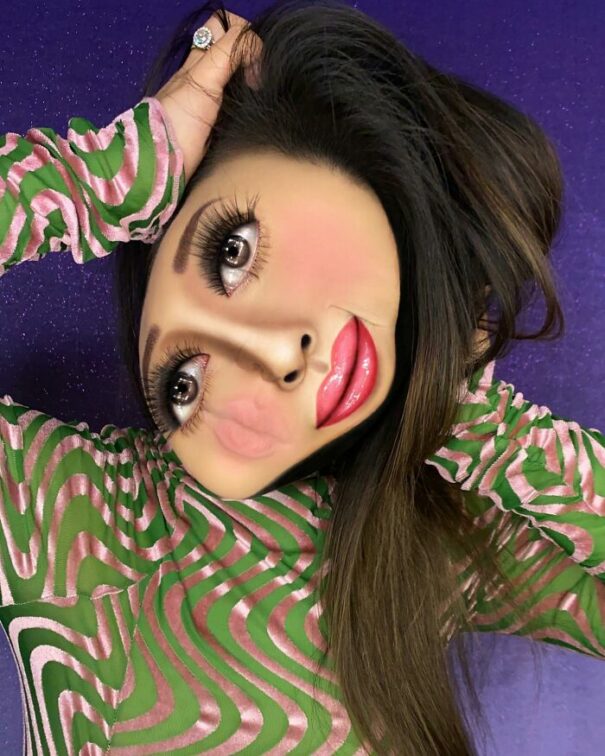 20 Times This Artist Played With Perception And Makeup Created ...