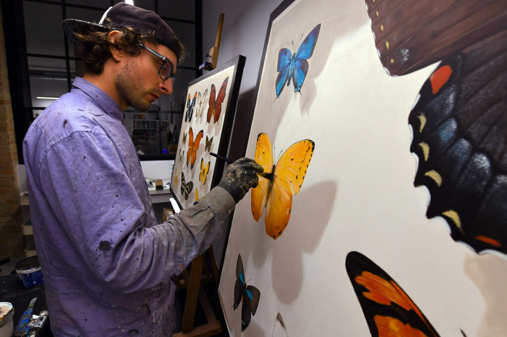 Artist Creates Larger-Than-Life Butterfly Murals To Beautify City Walls ...