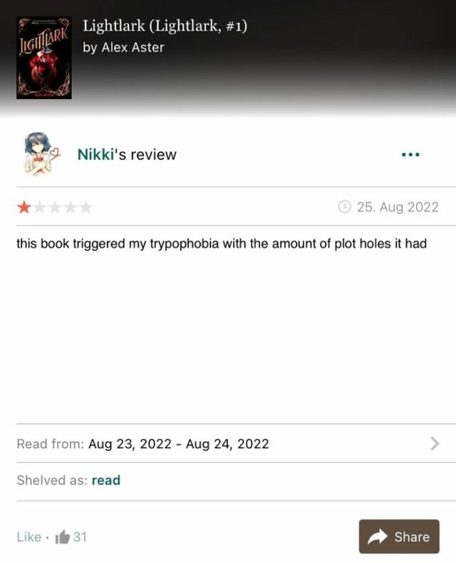 TikToker Goes Viral For Sharing 20 Of Their Fave 1-Star Book Reviews ...